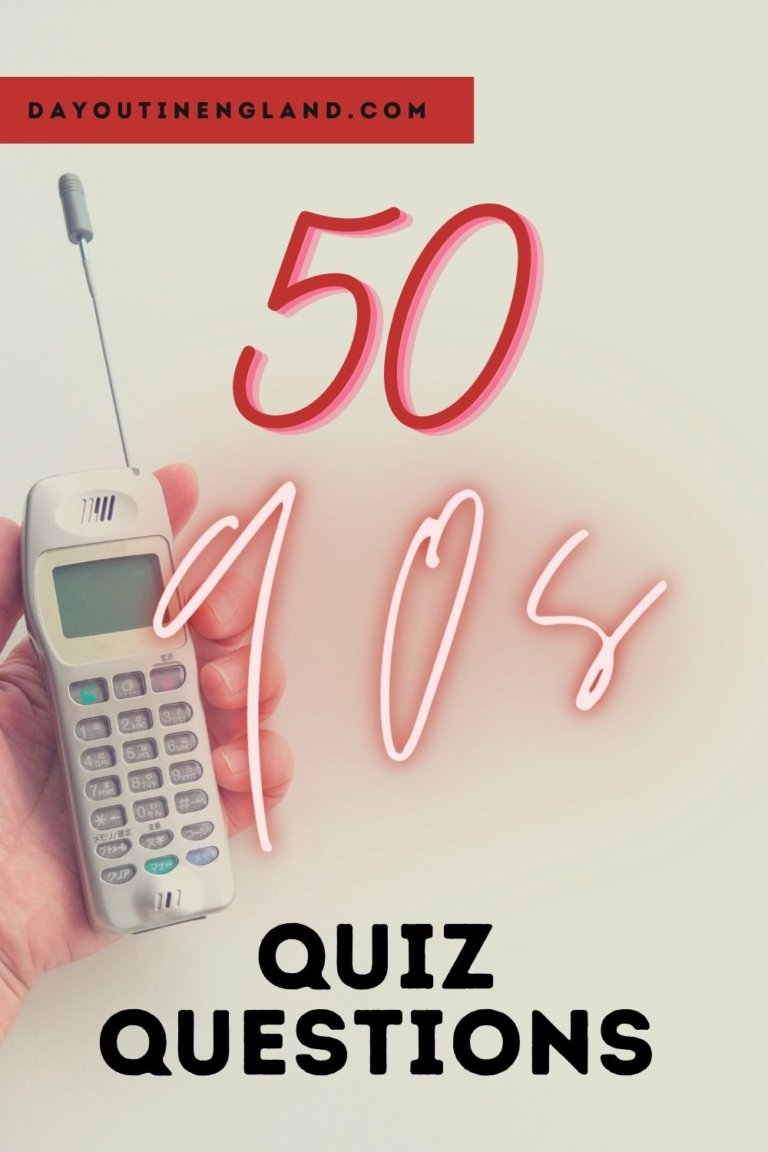 The BIG England 90s Quiz – 50 Questions & Answers | Day Out in England