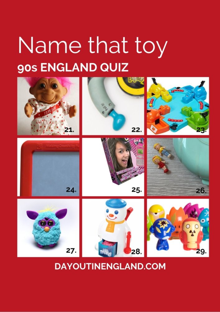 The BIG England 90s Quiz – 50 Questions & Answers | Day Out in England