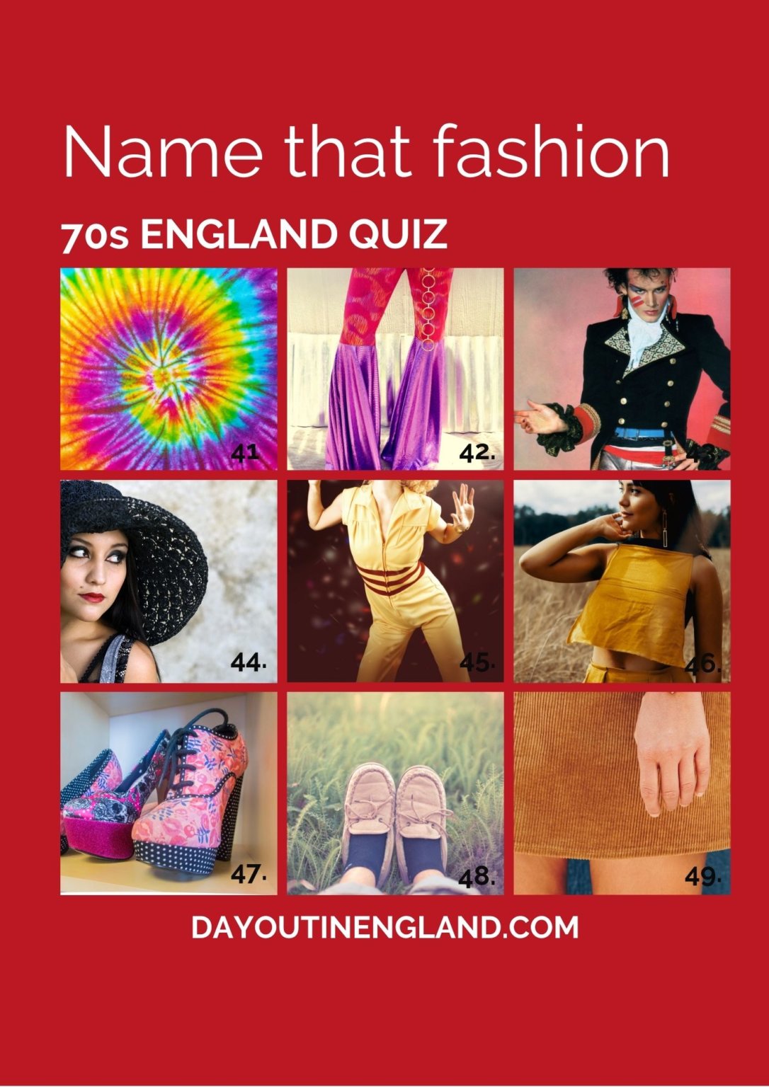 BIG England 70s Quiz – 50 Q&A + 2 Picture Rounds | Day Out in England
