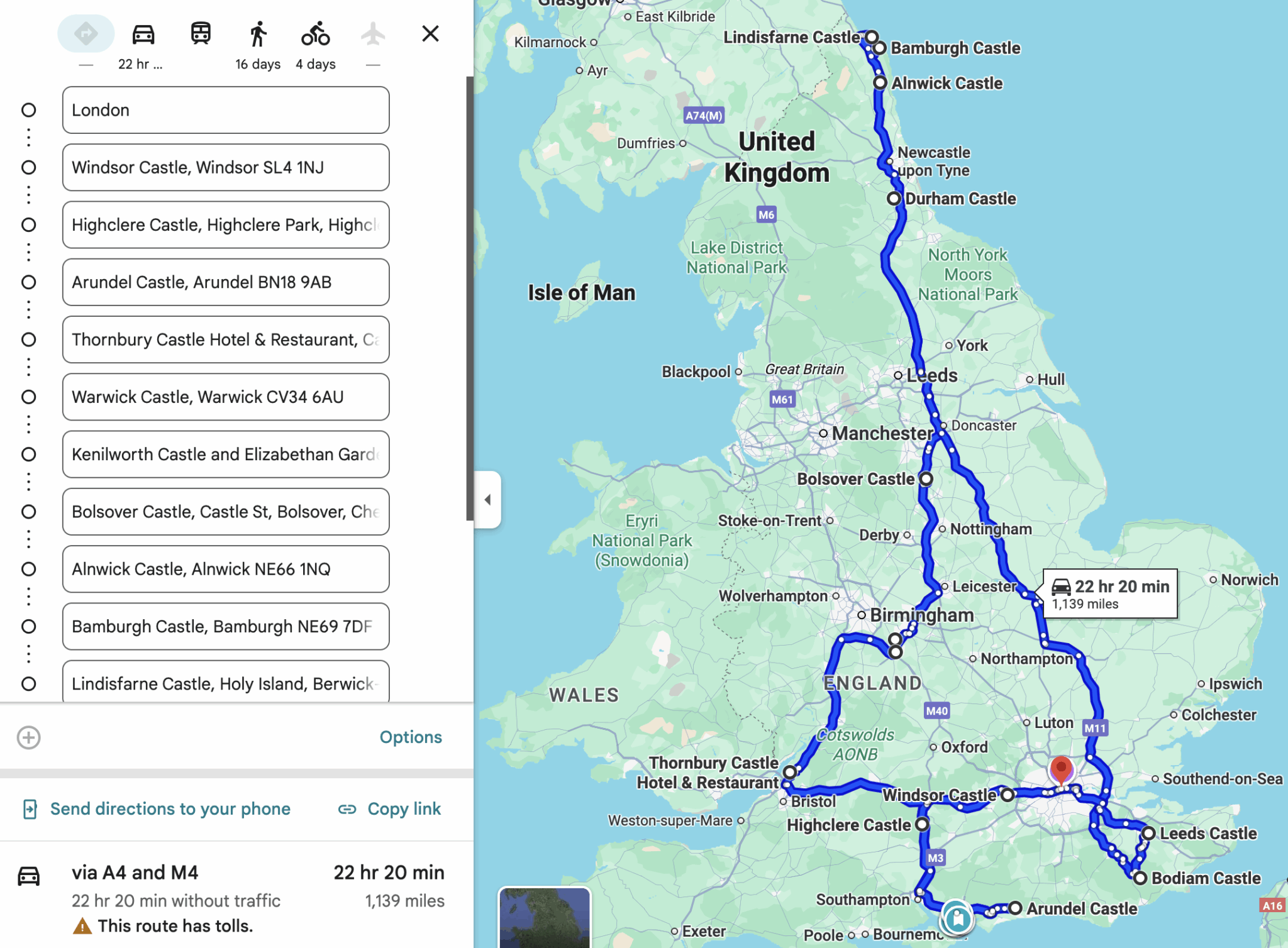 Ultimate Castles of England Road Trip Itinerary | Day Out in England